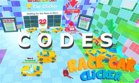 Race Car Clickers Codes Roblox April 2023