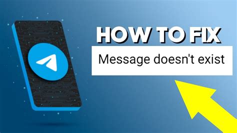 How To Fix Message Doesn't Exist telegram problem - YouTube