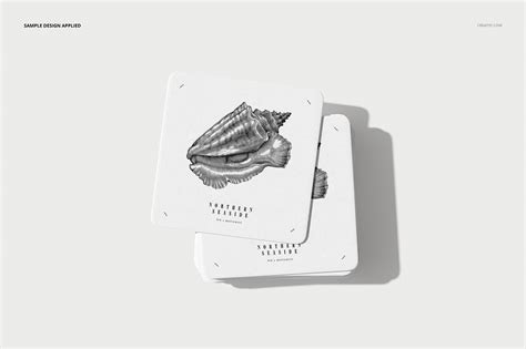 Square Coasters Mockup Set V1 On Behance