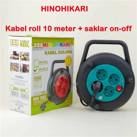 Jual Kabel Roll Hinohikari 10 Meter HH 382S Saklar On Off
