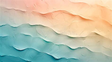 Textured Pastel Waves On A Canvas In Soft Colors Creating A Soothing