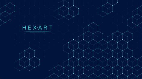 Premium Vector Technology Abstract Lines And Dots Connect Background With Hexagons Hexagons