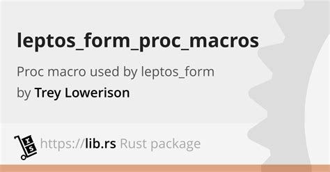 Leptos Form Proc Macros Rust Proc Macro Helper Lib Rs