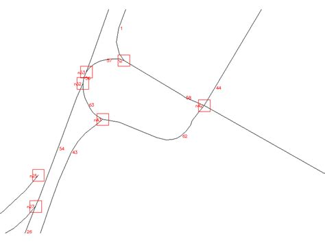 Grass Gis Red Square Around Node Topology Information Geographic