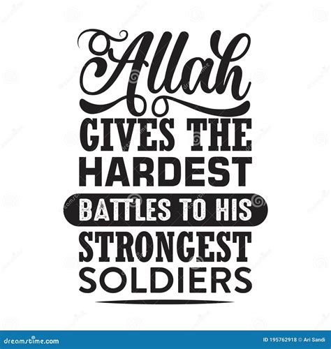 Allah Gives The Hardest Battles To His Strongest Soldiers Cartoon