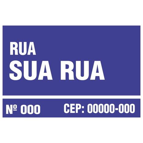 Placa De Rua Compre Produtos Personalizados No Elo