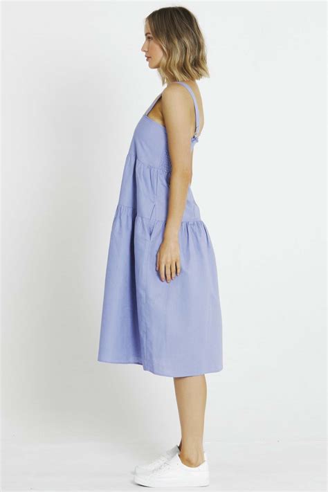 Sass Adriana Dress In Cornflower Hey Sara