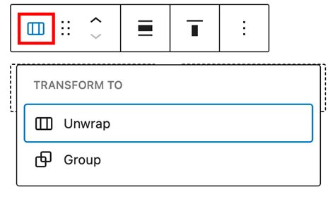 columns block documentation