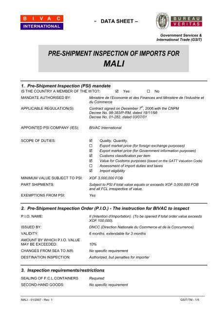 Export Inspection Certificate 🎣 2 Day Onsite Training Sampling Of