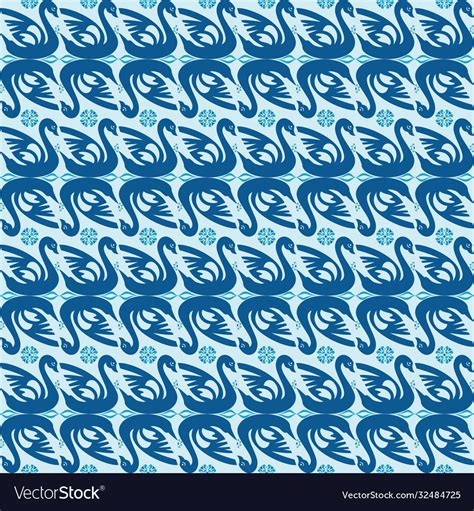 Abstract Ornamental Patch Seamless Pattern Vector Image