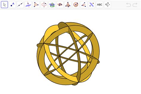 Spherical Model Tetrahedron Geogebra