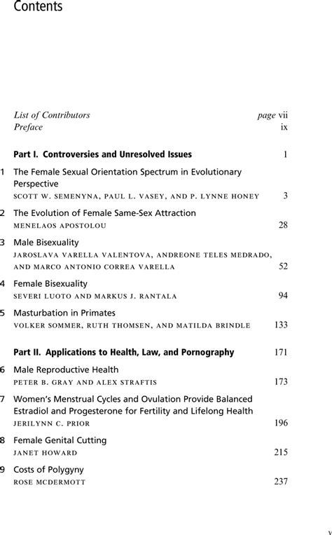 Contents The Cambridge Handbook Of Evolutionary Perspectives On