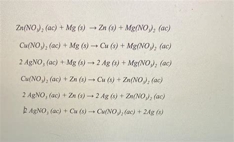 Solved DETERMINE The Net Ionic Equation FOR Each Of The Chegg Com