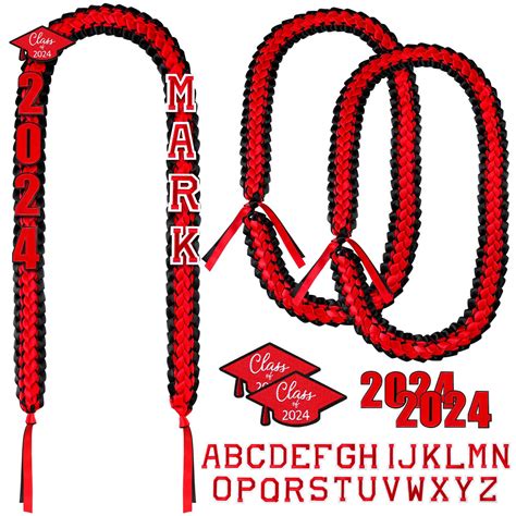 2024diy字母缎带毕业花环丝带编织项链荣誉丝带绶带毕业礼环 阿里巴巴