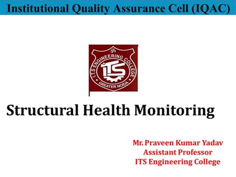 Structural Health Monitoring Presentation Ppt