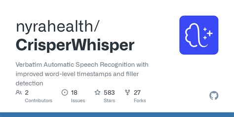 Pull Requests Nyrahealth CrisperWhisper GitHub