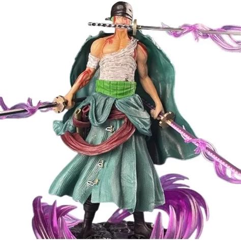 Boneco One Piece Action Figure Roronoa Zoro Espadas Cm