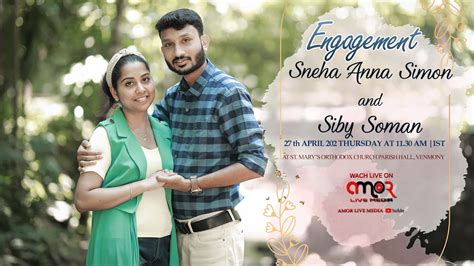 Siby And Sneha I Engagement Youtube