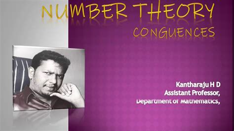 Number Theory Congruence Theorems Youtube