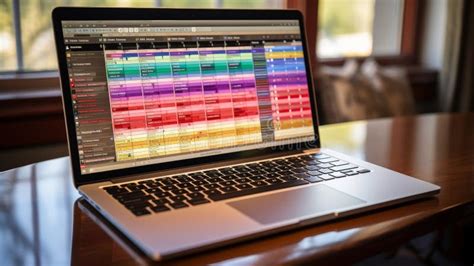 Business Project Management Tool Concept With Gantt Chart For Effective Task Scheduling Stock