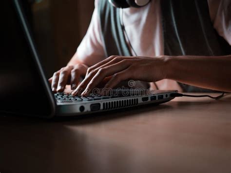 Geek Guy Is Learning New Technologies Programming And Computer