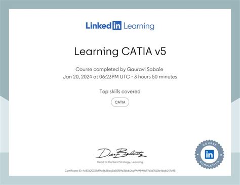 Gauravi Sabale On Linkedin Certificate Of Completion