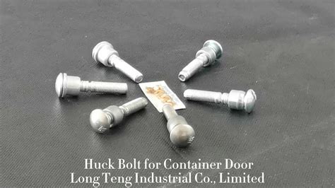 M10 Huck Bolt With Ring Groove Rivets Shipping Container Parts And