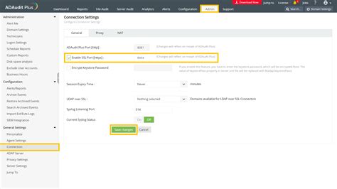 Steps For Enabling SSL SSL Configuration Guide ADAudit Plus