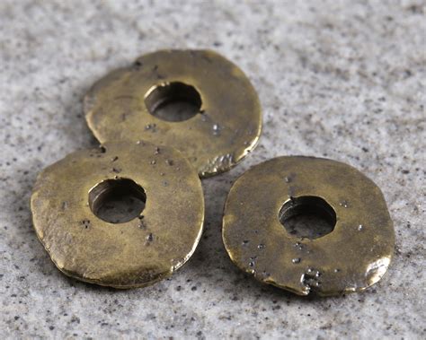 Mykonos Antique Brass Plated Large Disk 25mm