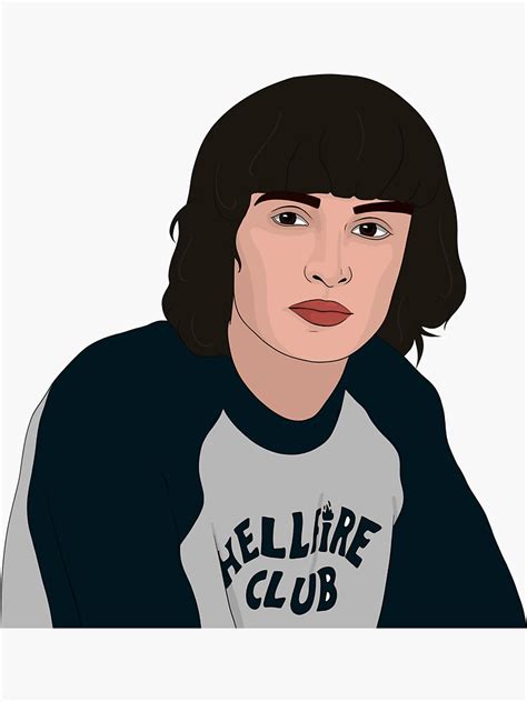 Mike Wheeler Stranger Things Sticker For Sale By Bycoralee Redbubble