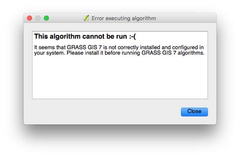 Error When Trying To Run Grass 7 Via Processing Toolbox In Qgis 218 On