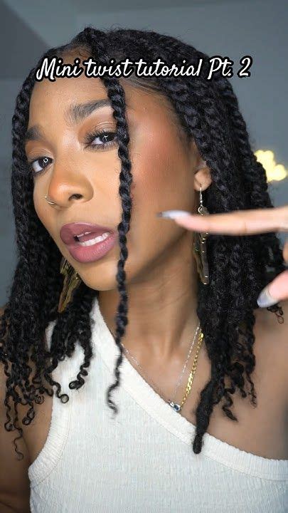 How To Do Mini Twist With Human Hair Extensions Part 2 Mini Twists