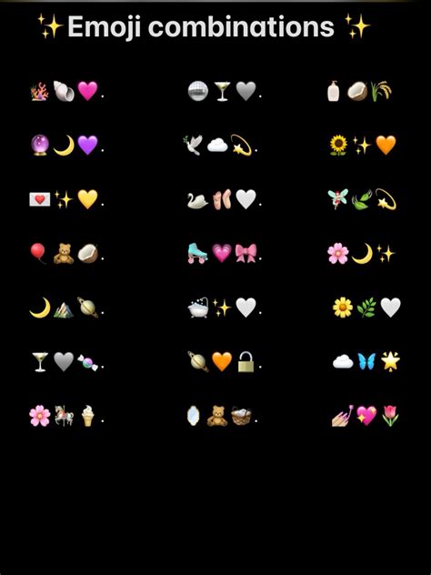 Cute Emoji Combos🌷 Instagram Emoji Cute Emoji Combinations Emoji
