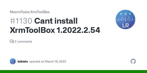 Cant Install XrmToolBox 1 2022 2 54 Issue 1130 MscrmTools