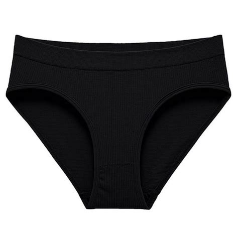 6 Pack Underwear For Women Abdominal Low Waist Seamless Elastic T