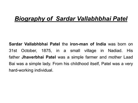 Sardar Vallabh Bhai Patel Ppsx