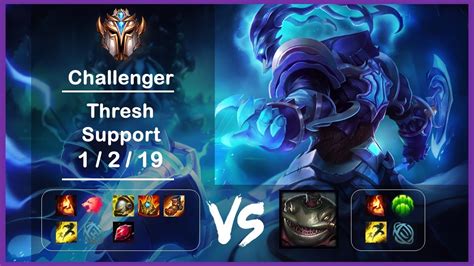 KR Challenger Replays Support Thresh Vs Tahm Kench Ep 2731 YouTube