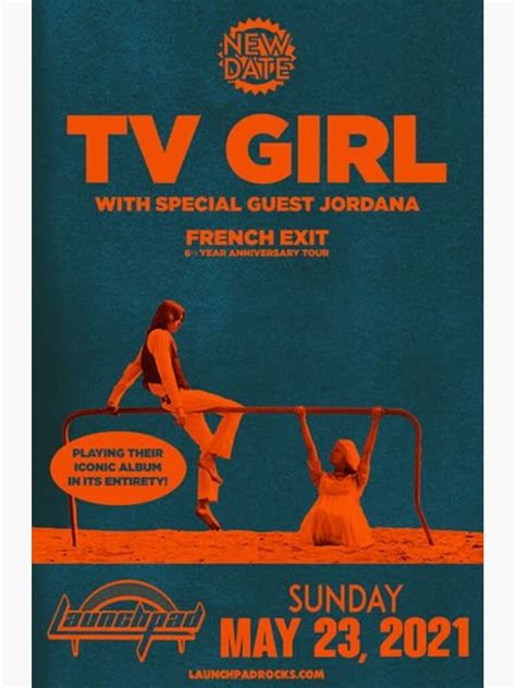 Tv Girl And Jordana Concert Poster Poster For Sale By Frogillustrates