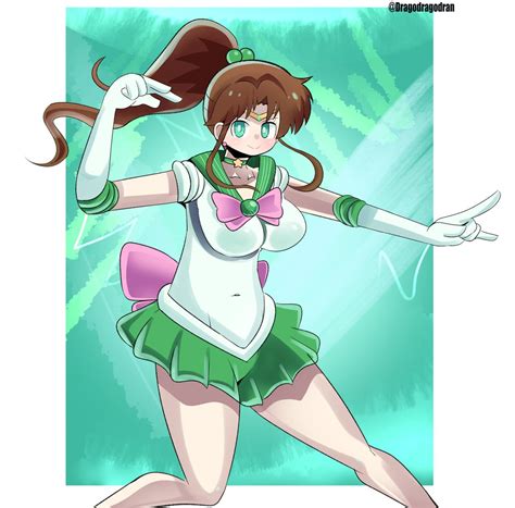 木野まこと セーラージュピター 「セーラームーン より セーラージュピター 。 Sailor Jupiter 」どらごどらごのイラスト