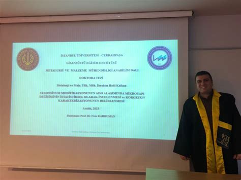 Korozyon Ve Istatistiksel Modelleme üzerine çalıştığım Doktora Programını Tamamlayarak Doktora