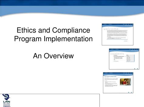 PPT Ethics And Compliance Program Implementation An Overview PowerPoint Presentation ID 453981
