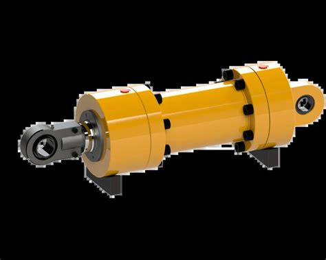 Telescopic Single Acting Hydraulic Cylinder For Rail Transport