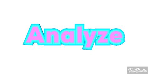 Analyze Word Animated  Logo Designs