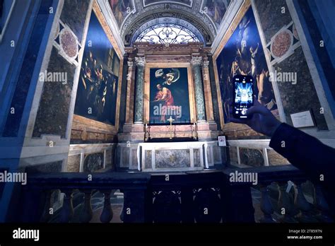 Rome Italy 17th Nov 2023 Painting By Michelangelo Merisi Called
