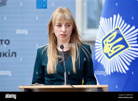 Non Exclusive Deputy Minister Of Internal Affairs Of Ukraine Kateryna Pavlichenko Speaks During