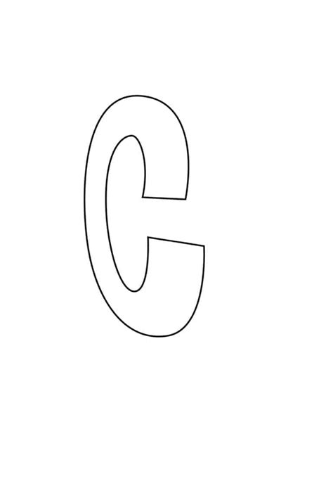 Printable Bubble Letters Fancy Bubble Letter C