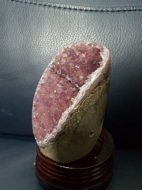 Rare Clam Shell Shape Amethyst Geode Women S Fashion Jewelry