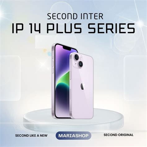 Jual Ip14 Plus 256gb 128gb Second Original Shopee Indonesia