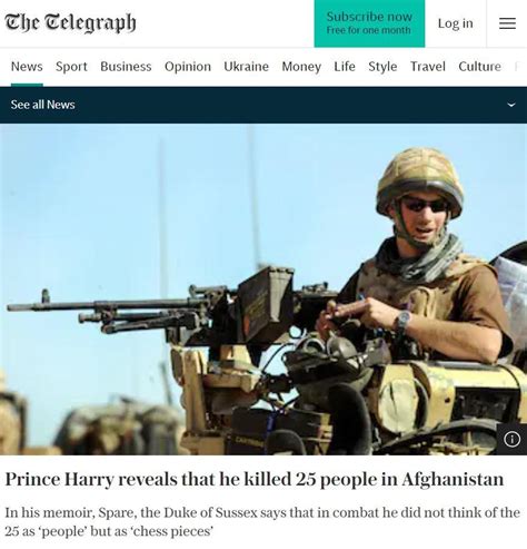 Prince Harry Has Claimed He Killed 25 People In Afghanistan As Part Of