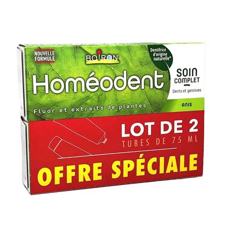 Dentifrice soin complet dents et gencives arôme anis boîte de 2x75 mL